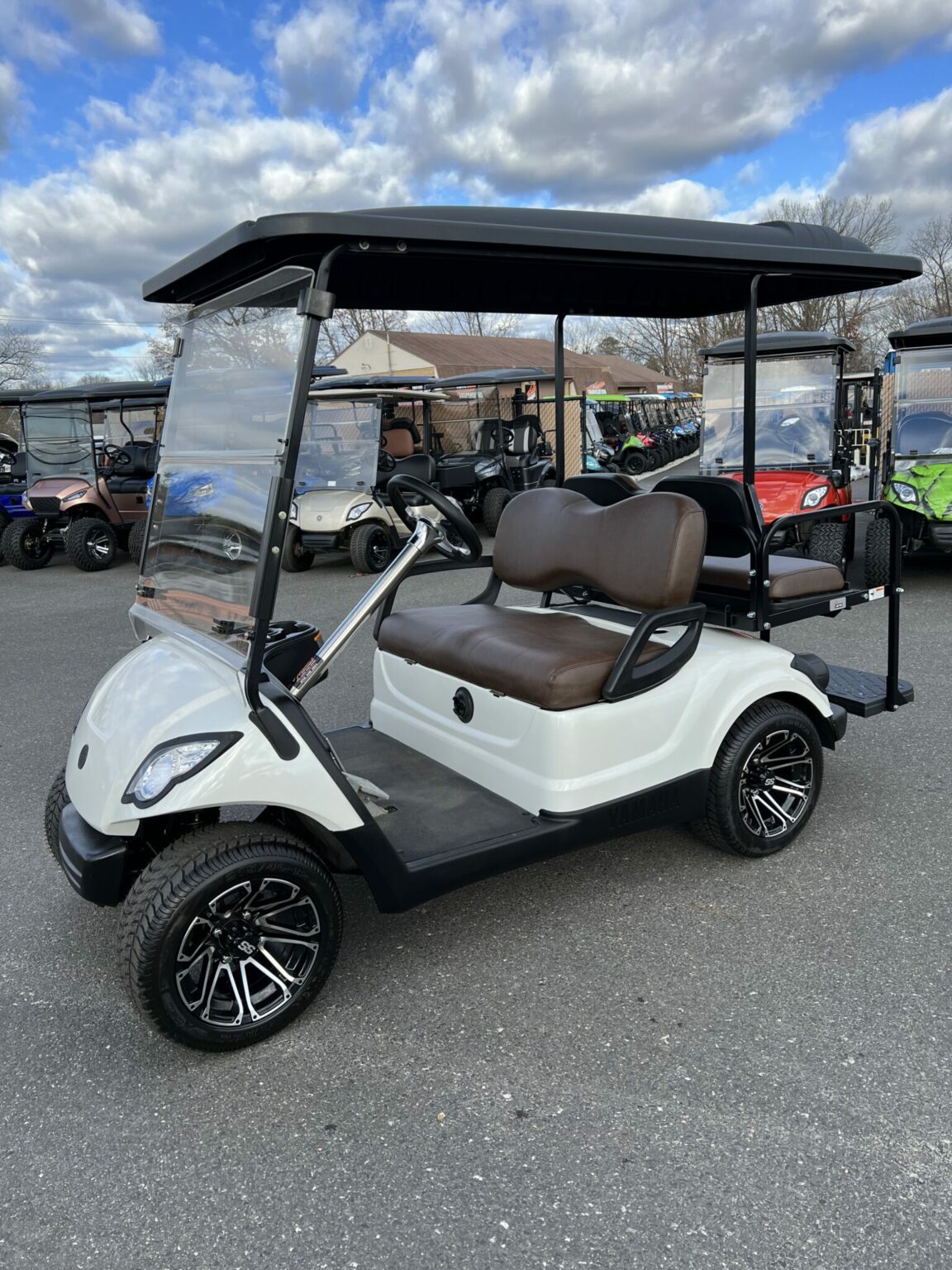 2016 Yamaha Drive 48 volt custom electric golf cart, Pearl White ...