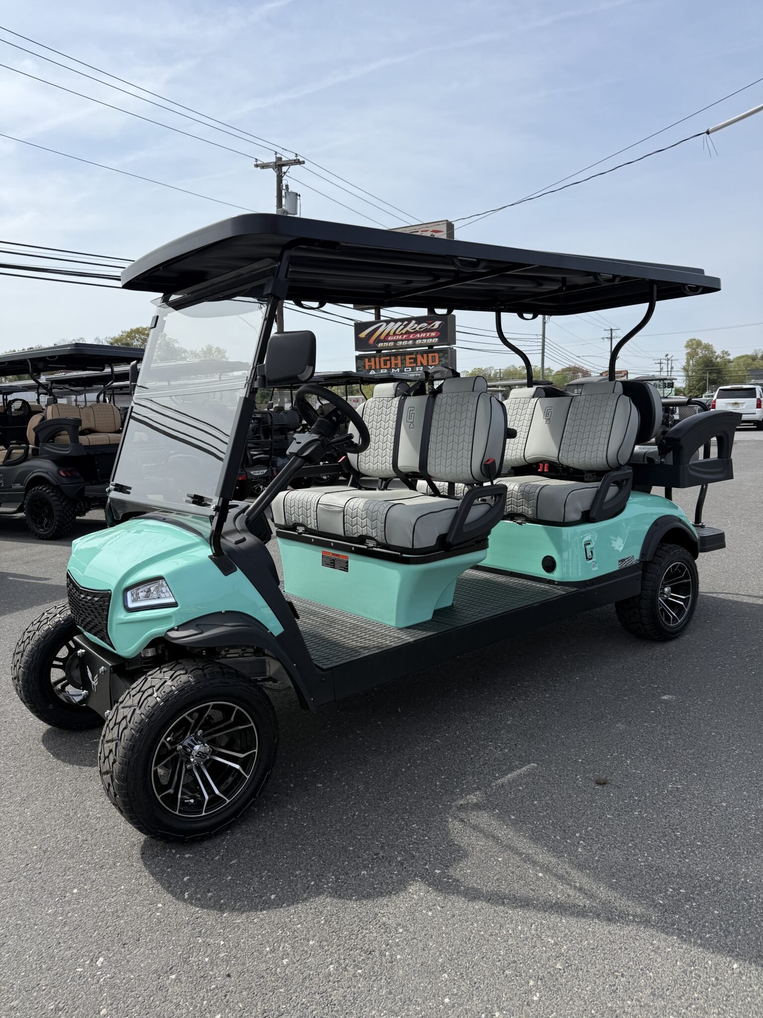 2025 New Honor LSV 3" Sea Foam Teal 48 volt Aluminum Low Speed Vehicle ...