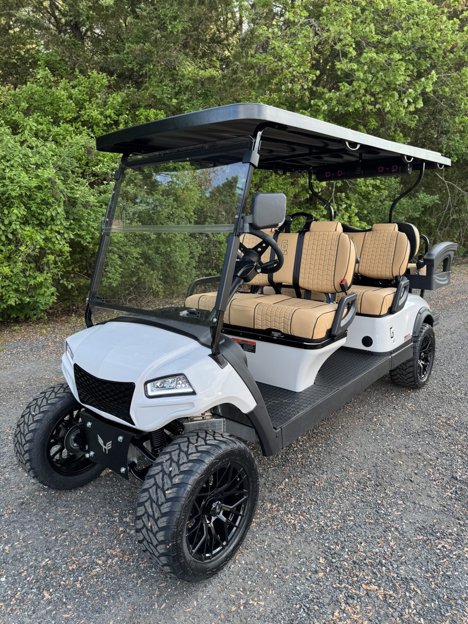 2025 New Honor LSV 6" Pearl White Metallic 48 volt Aluminum Low Speed ...